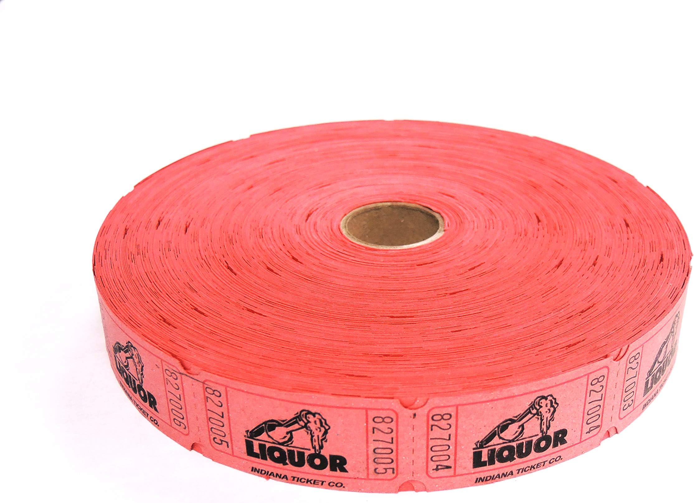 Amazon.com : 2000 Liquor Red Single Roll Consecutively Numbered Raffle ...