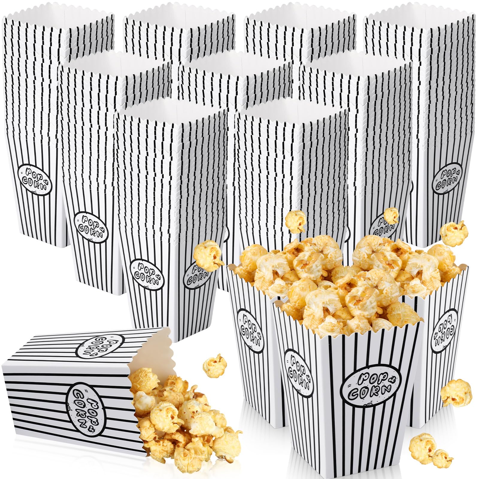 Amazon.com: 200 Pcs Popcorn Boxes Mini Paper Popcorn Box Cardboard ...