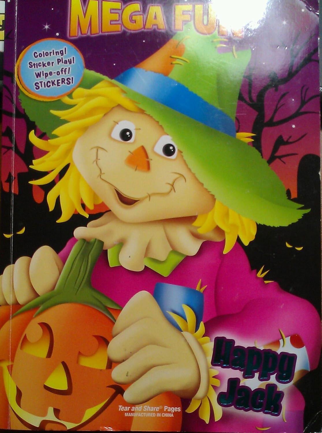 MEGA FUN: Coloring! Sticker Play! Wipe-off! Stickers! Happy Jack ...