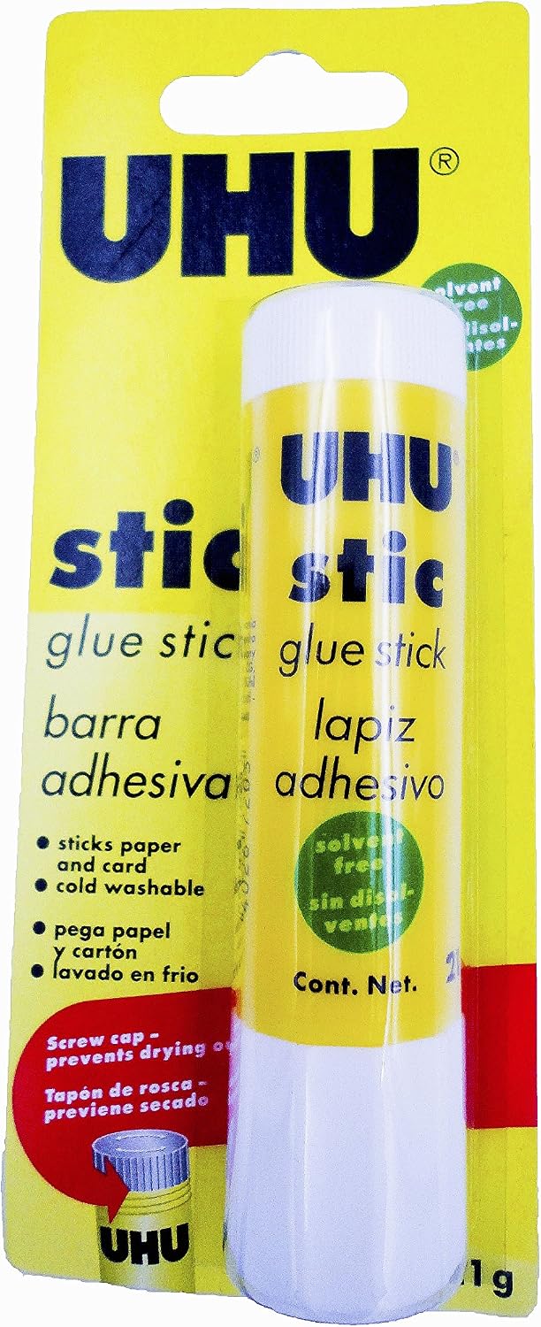 Amazon.com: UHU Stic Permanent Clear Application Glue Stick, 0.74 Oz ...