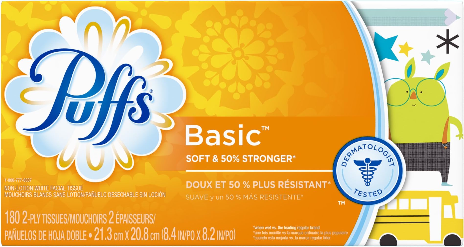 Amazon.com: Puffs Basic Facial Tissues, 180 ct, 3 pk : Health & Household