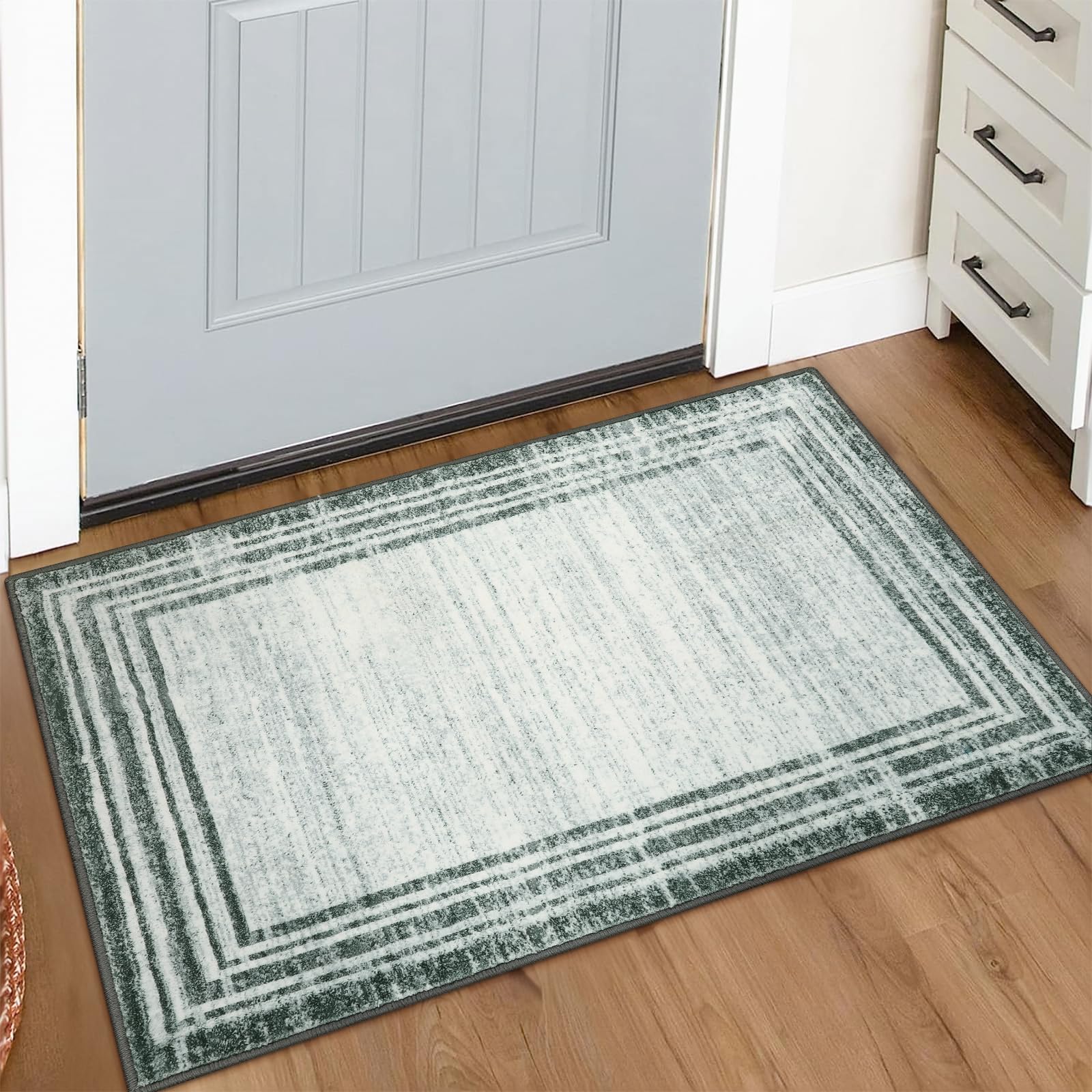 Lahome Modern Abstract 2x3 Entryway Rug,Washable Small Throw Rugs Non ...
