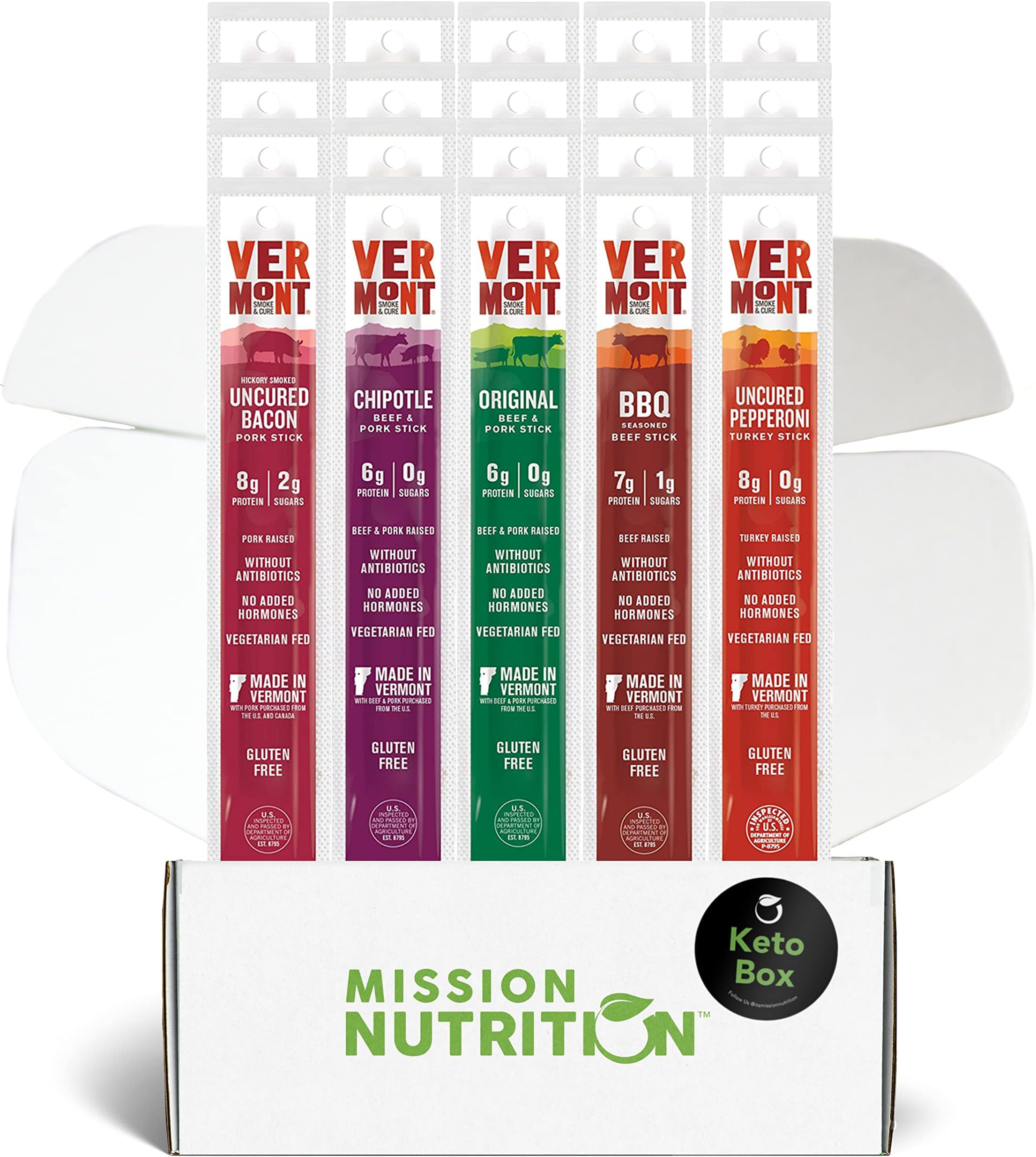 Amazon.com: Snack Sticks by Vermont Smoke & Cure – Original Flavor ...