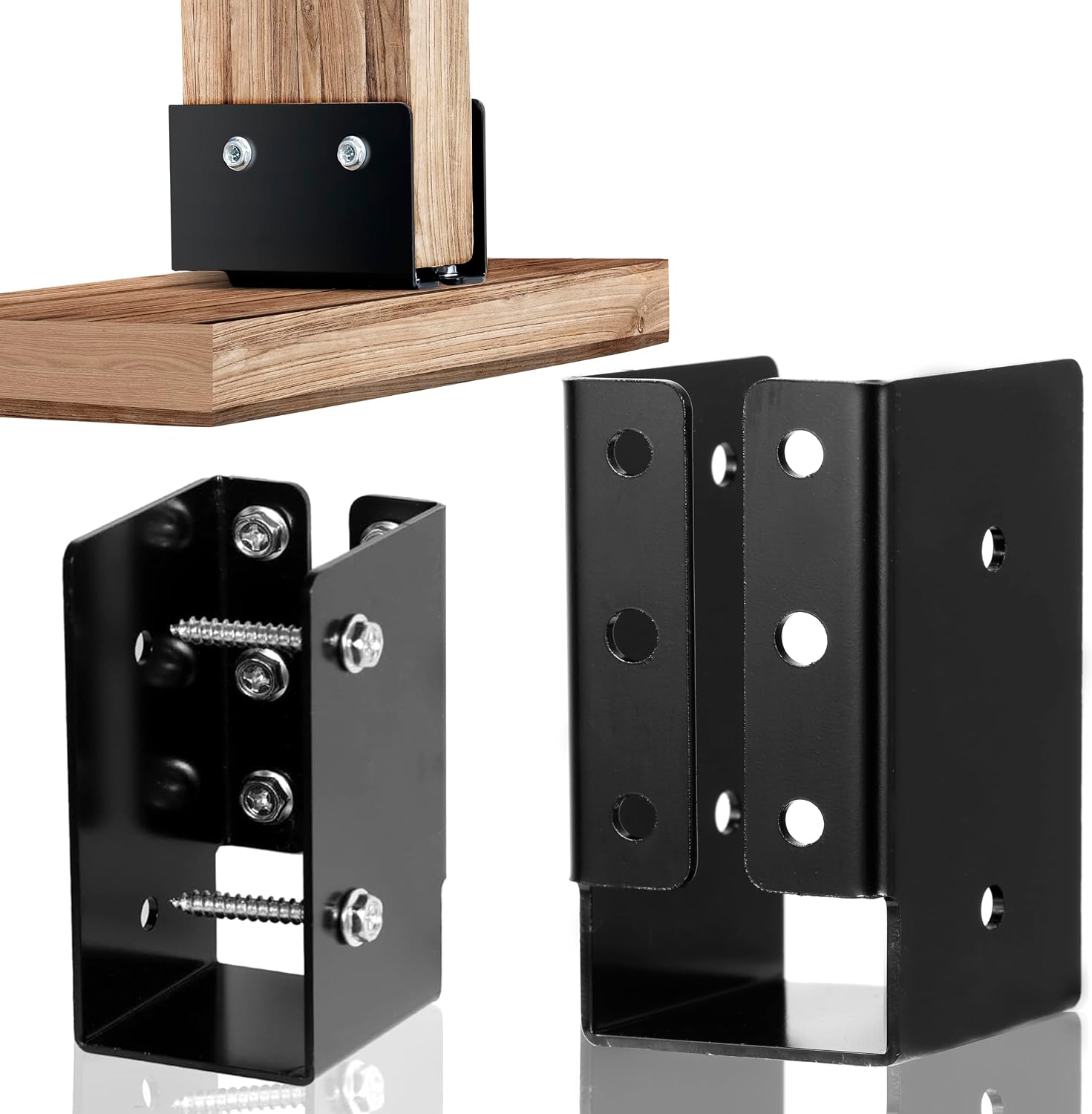 Amazon.com: Minneer 12PCS 2" x 4" Joist Steel Brackets Suitable for ...