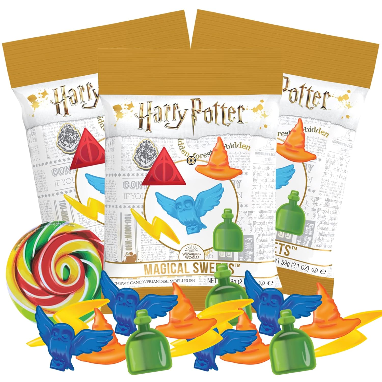 Amazon.com: Sweetzo - Harry Potter Character Shaped Sweets Gummy ...