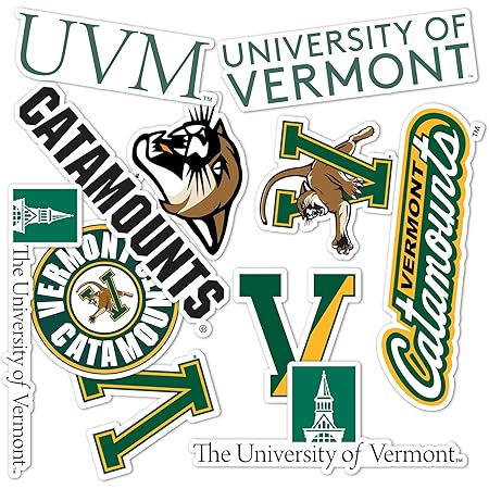 Amazon.com: The University of Vermont UVM Catamounts Name Logo Vinyl ...