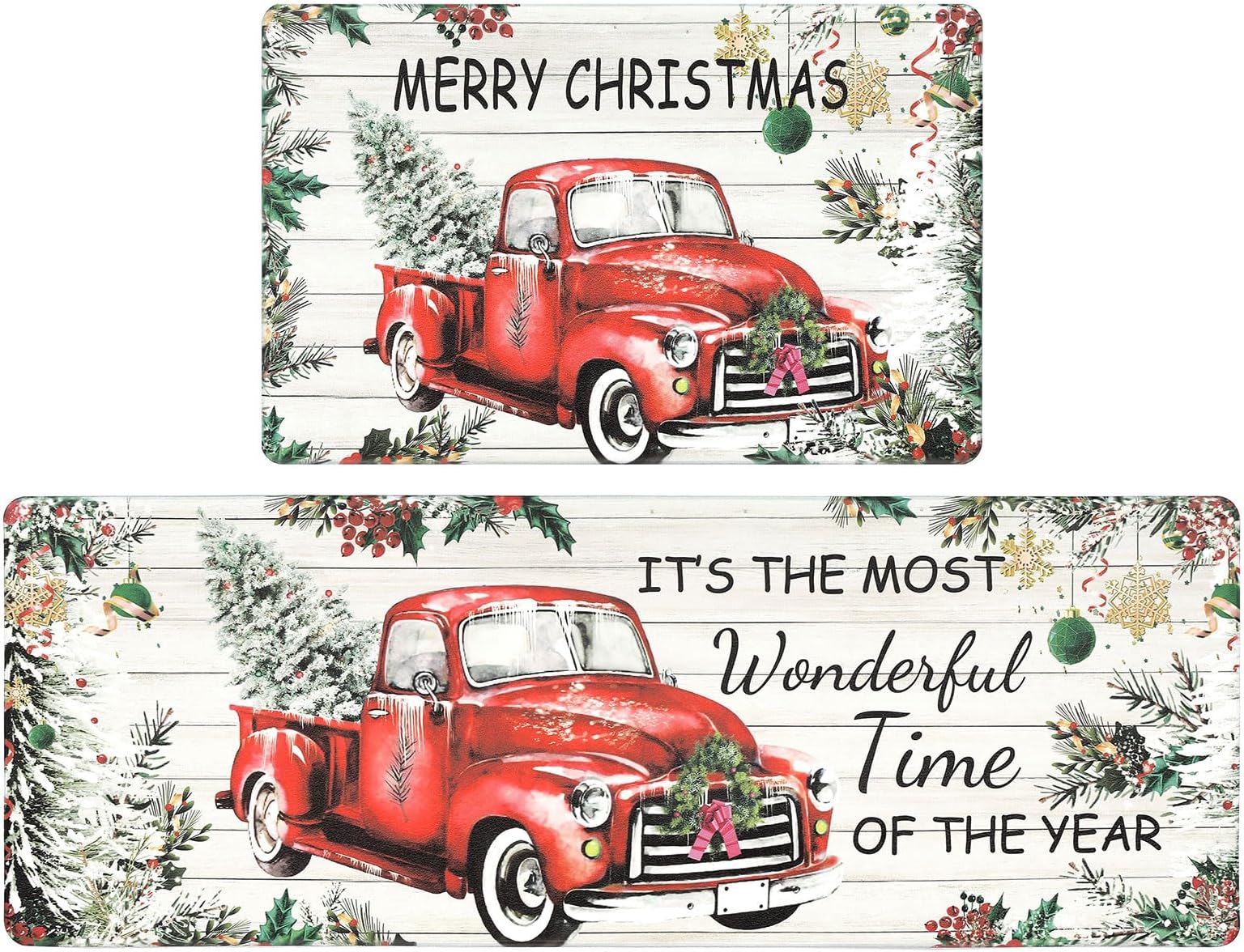 Amazon.com: 20"x32" Holiday Themed Christmas Xmas Cushioned Anti ...