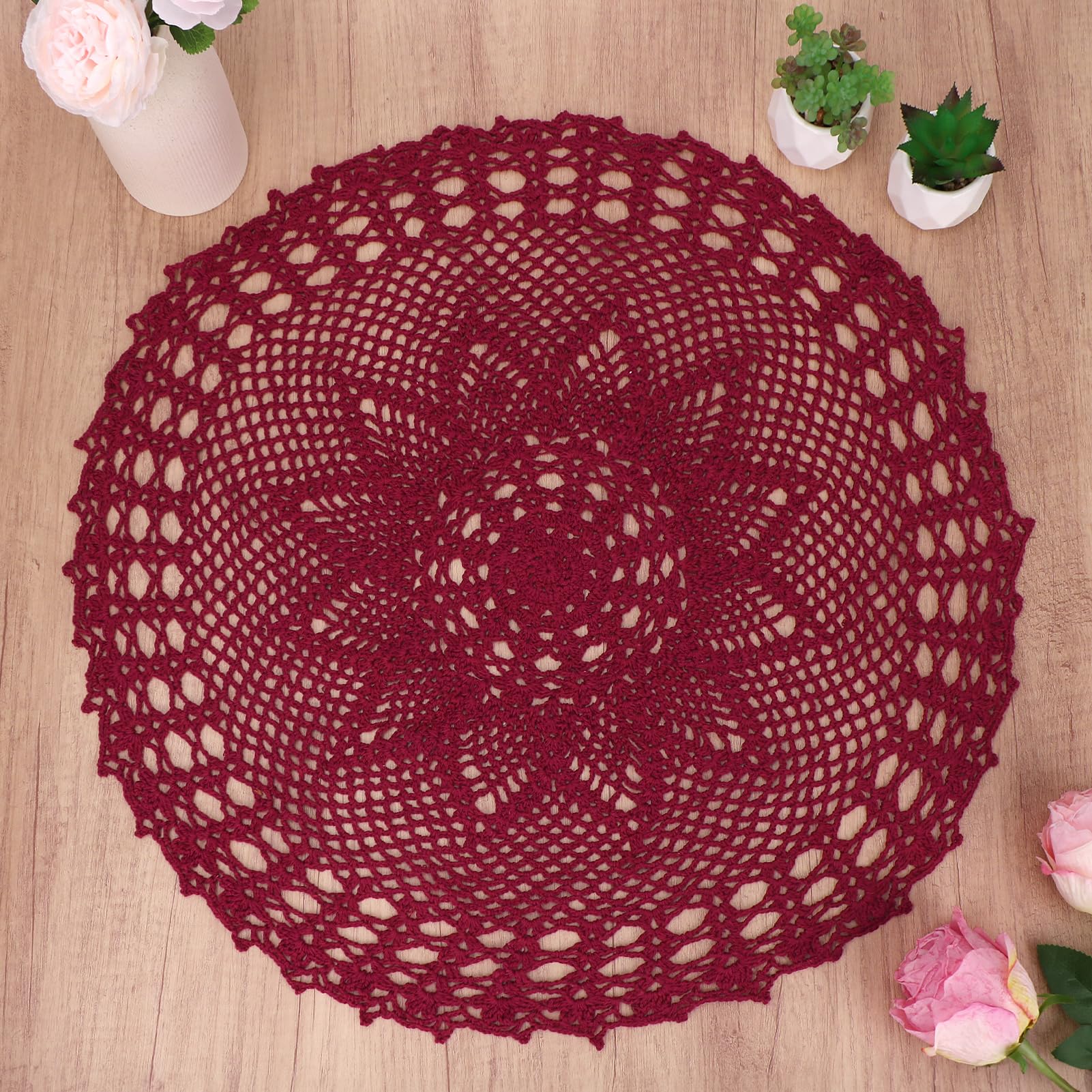 Snapklik.com : Kilofly Handmade Crochet Cotton Lace Table Sofa Doily