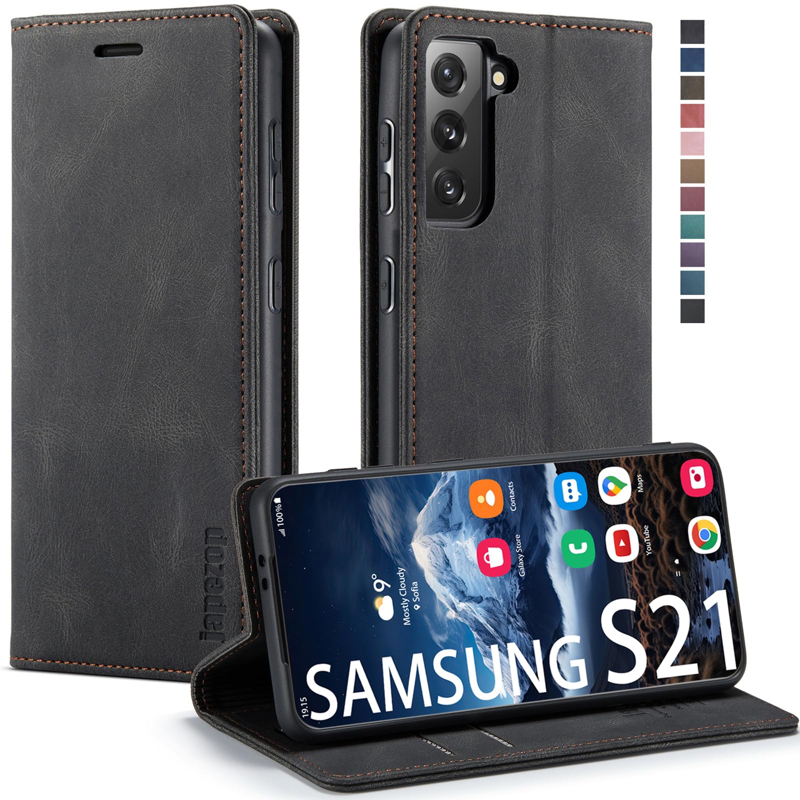 Amazon.com: Samsung Galaxy S21 5G Case,Samsung Galaxy S21 5G Wallet ...