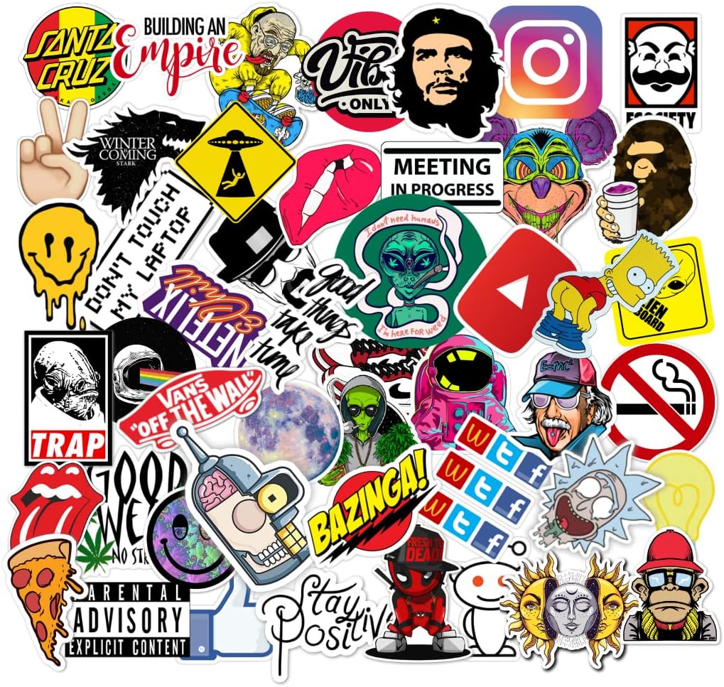 CodersParadise Pack of 56 Jujutsu Anime Aesthetic Vinyl Stickers for ...