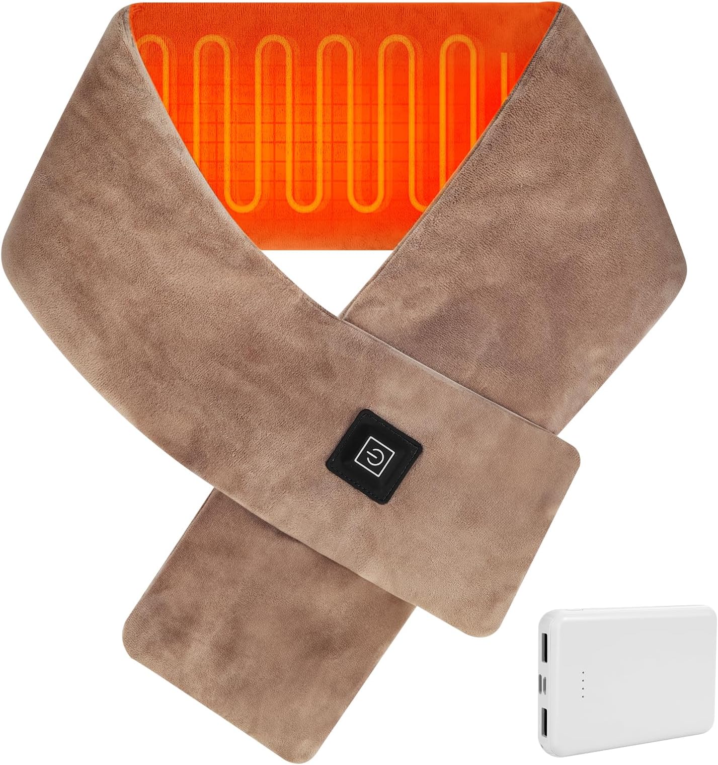 Amazon.com: Neck Heating Pad Cordless, Rechargeable Heated Scarf with ...