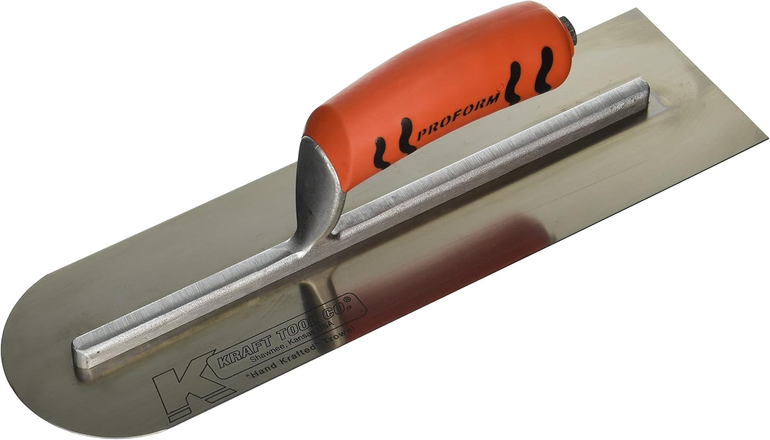 Kraft Tool CF284PF Round End-Square Back Cement Trowel with ProForm ...
