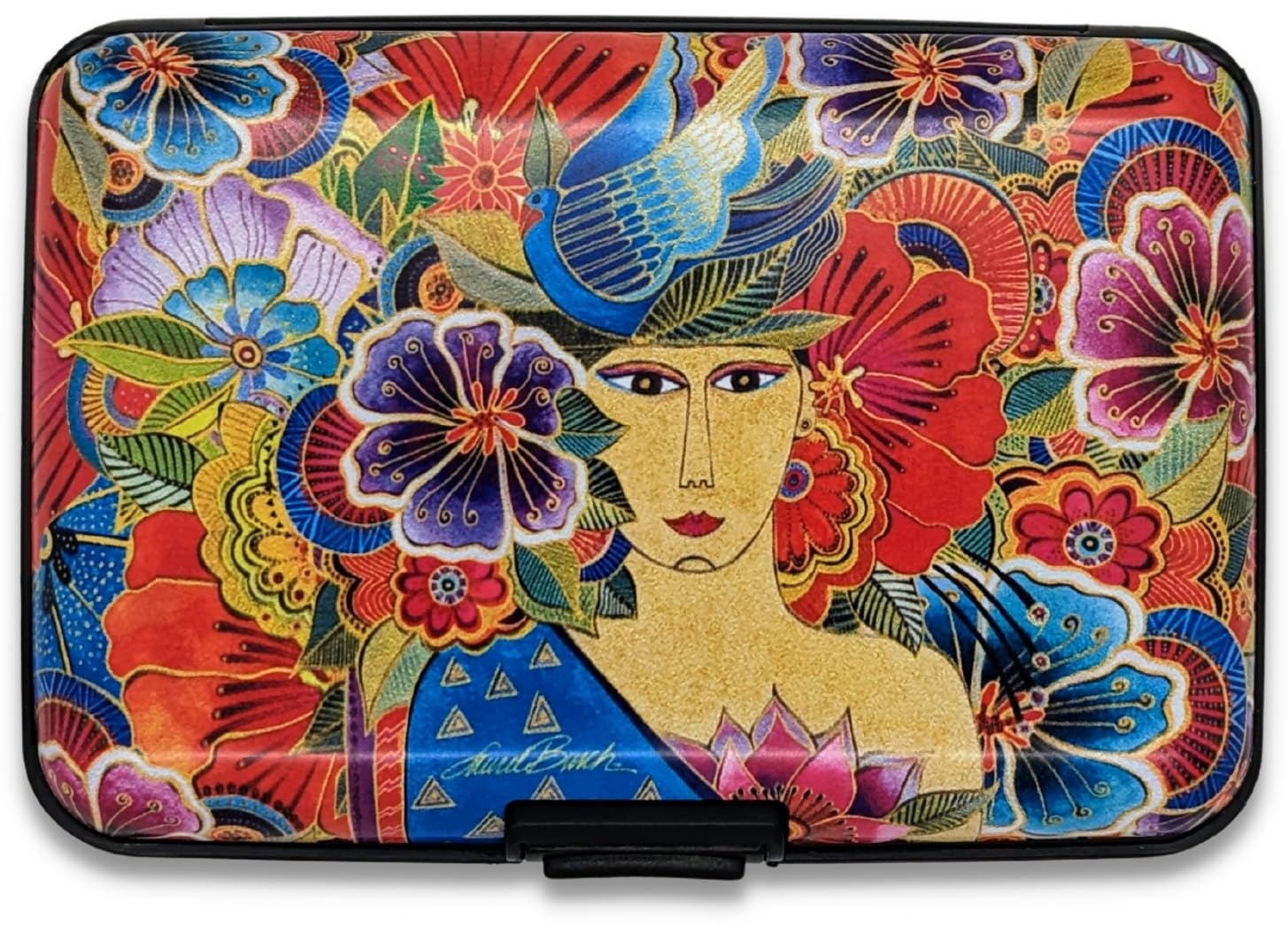 Amazon.com: Monarque RFID Secure Armored Wallet, Laurel Burch ...
