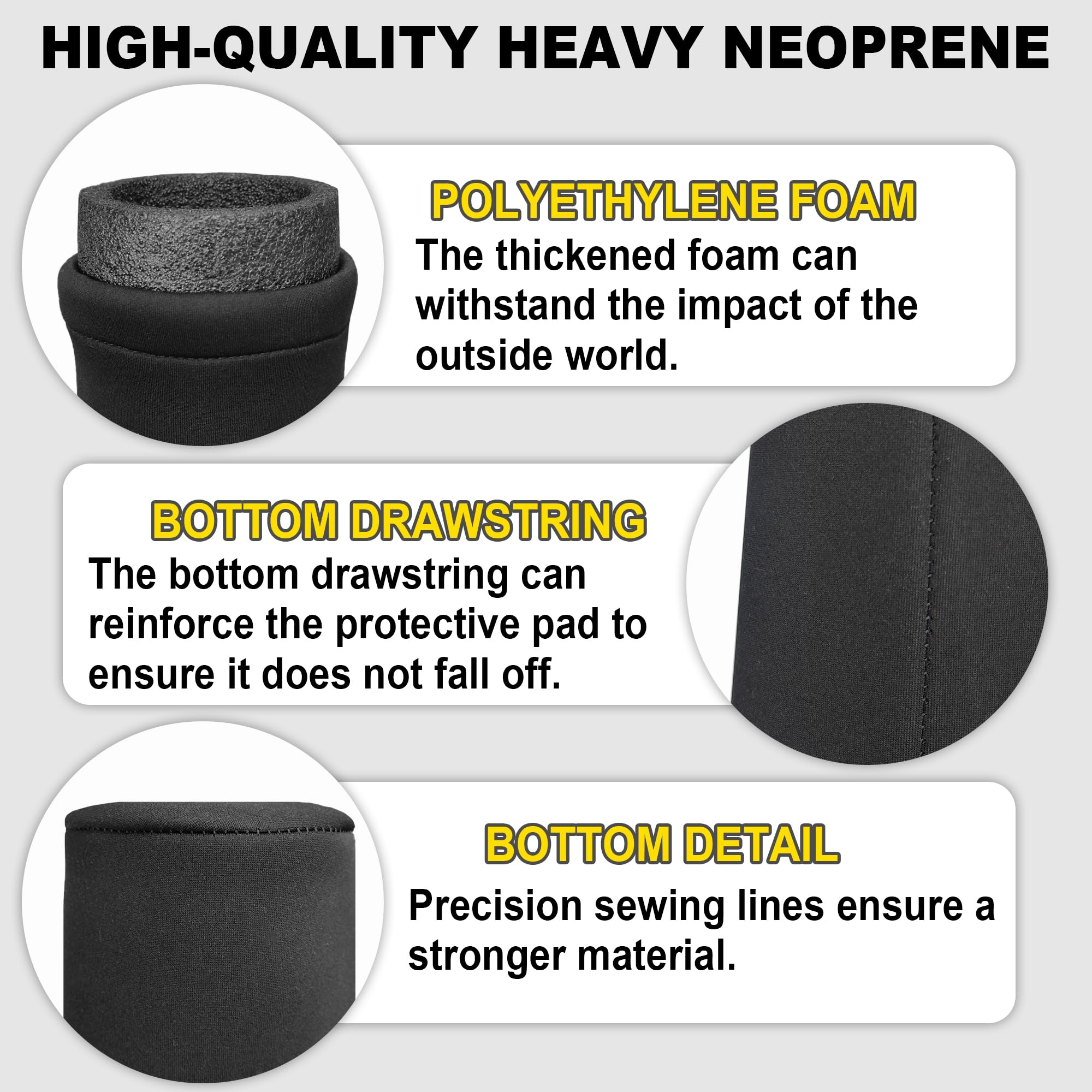 Snapklik.com : Joewuzun Pair Of Boat Trailer Guide Pole Pad And Cover ...