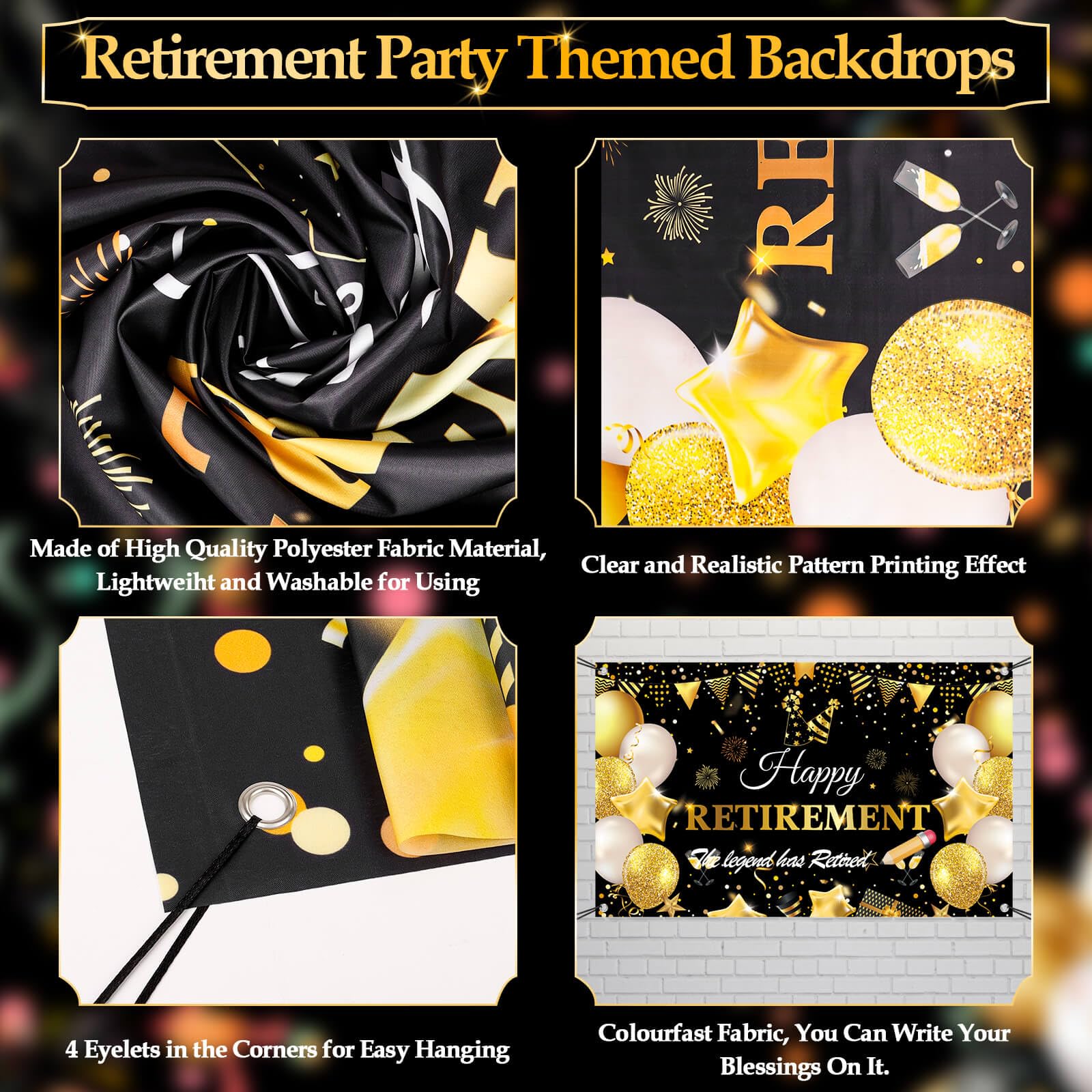 Snapklik.com : 57 PCS Retirement Party Decorations Kit