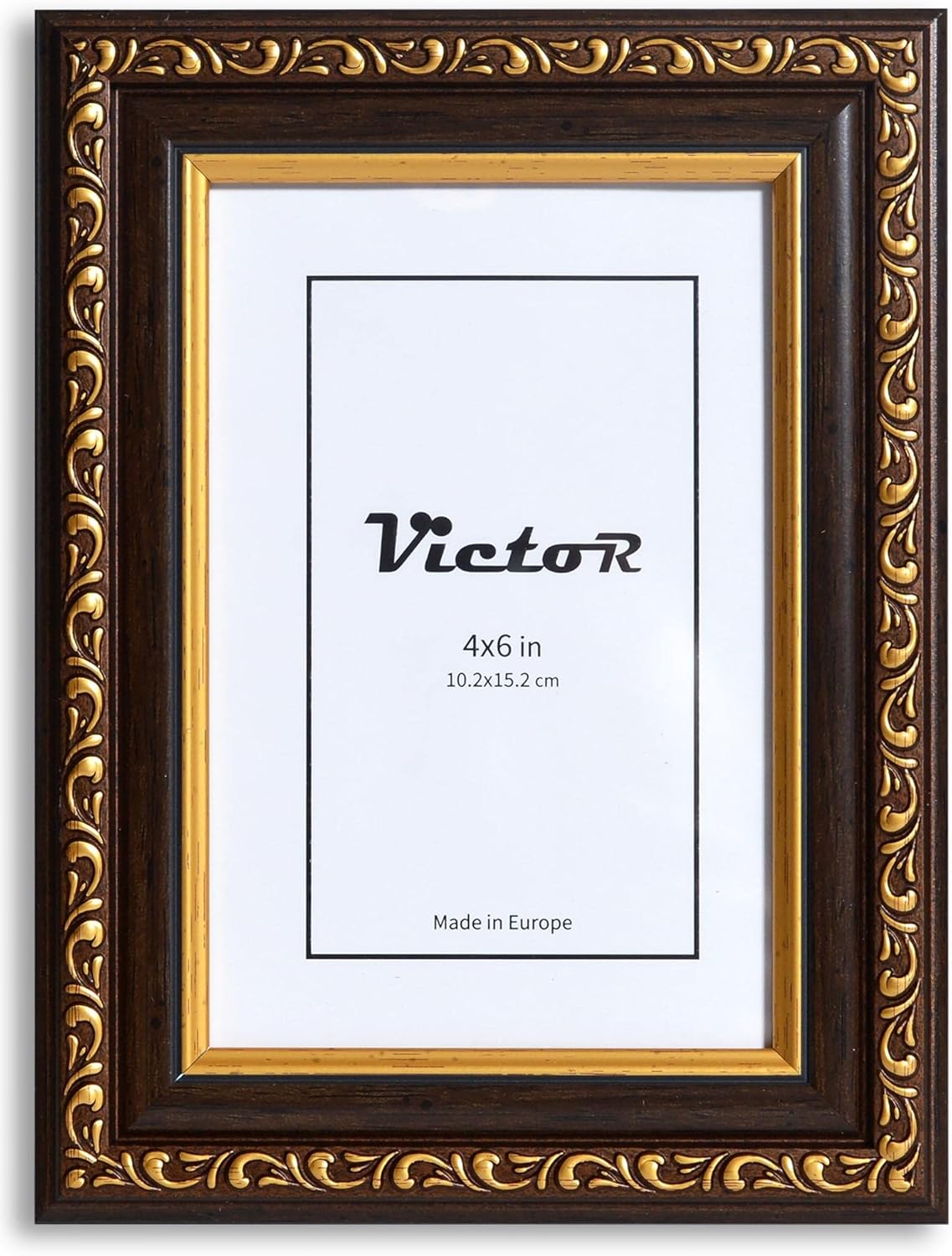 Amazon.com - VictoR picture frame Chagall 4x6 black gold frame, vintage antique frames with ...