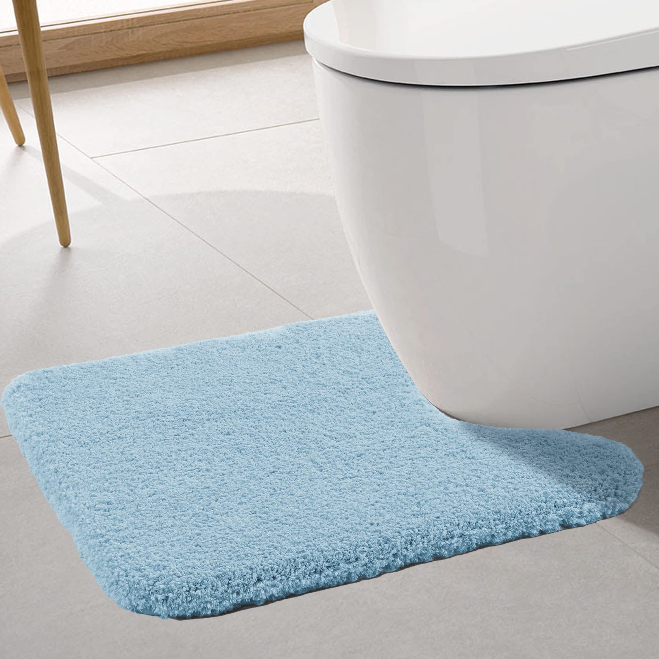 ROLIZOE Ultra Thick Toilet Mat Non Slip Pedestal Mat for Toilet Highly ...