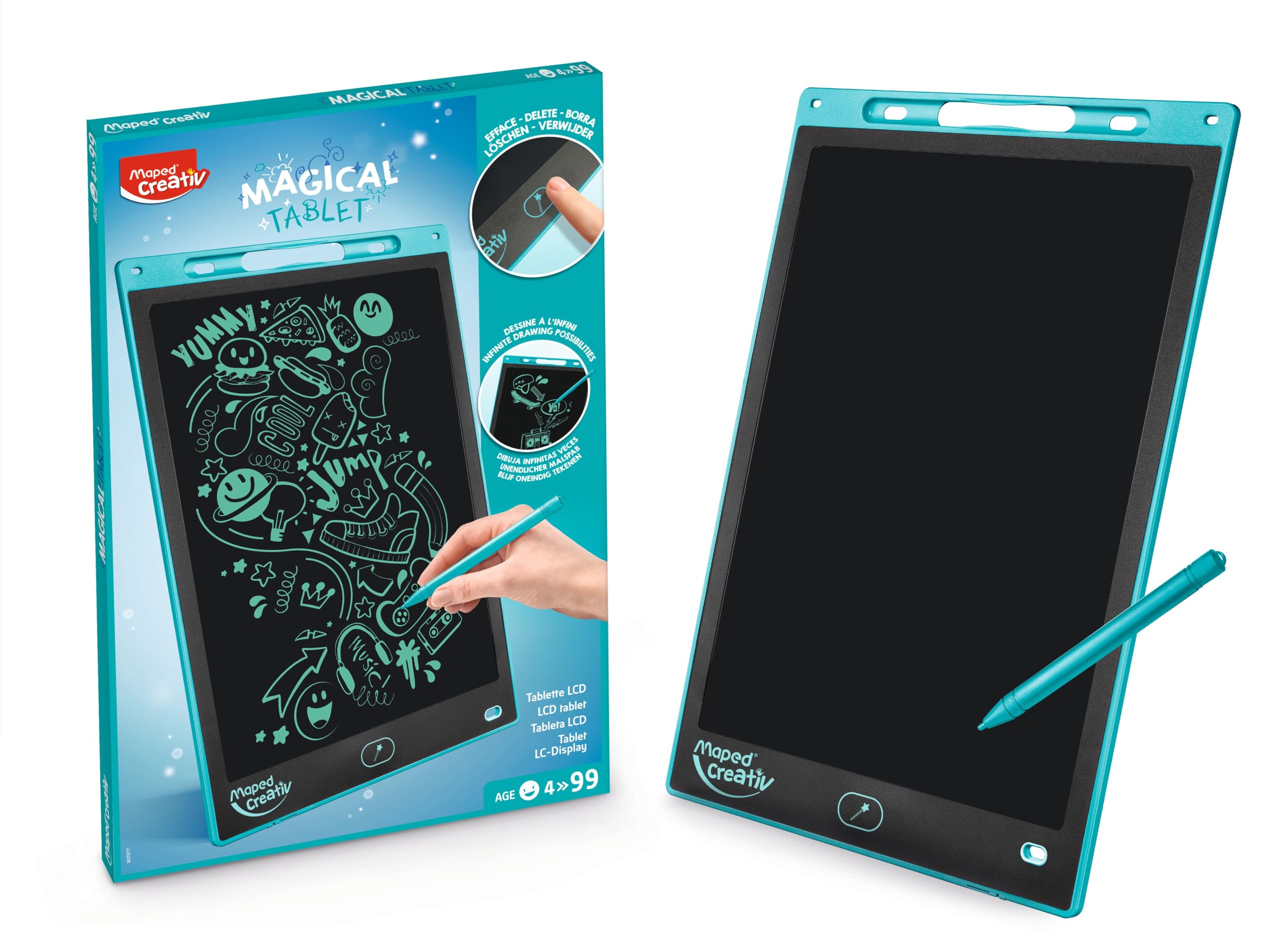 Maped Creativ - Magical Board Maxi - Tablette de Dessin LCD avec Écran ...