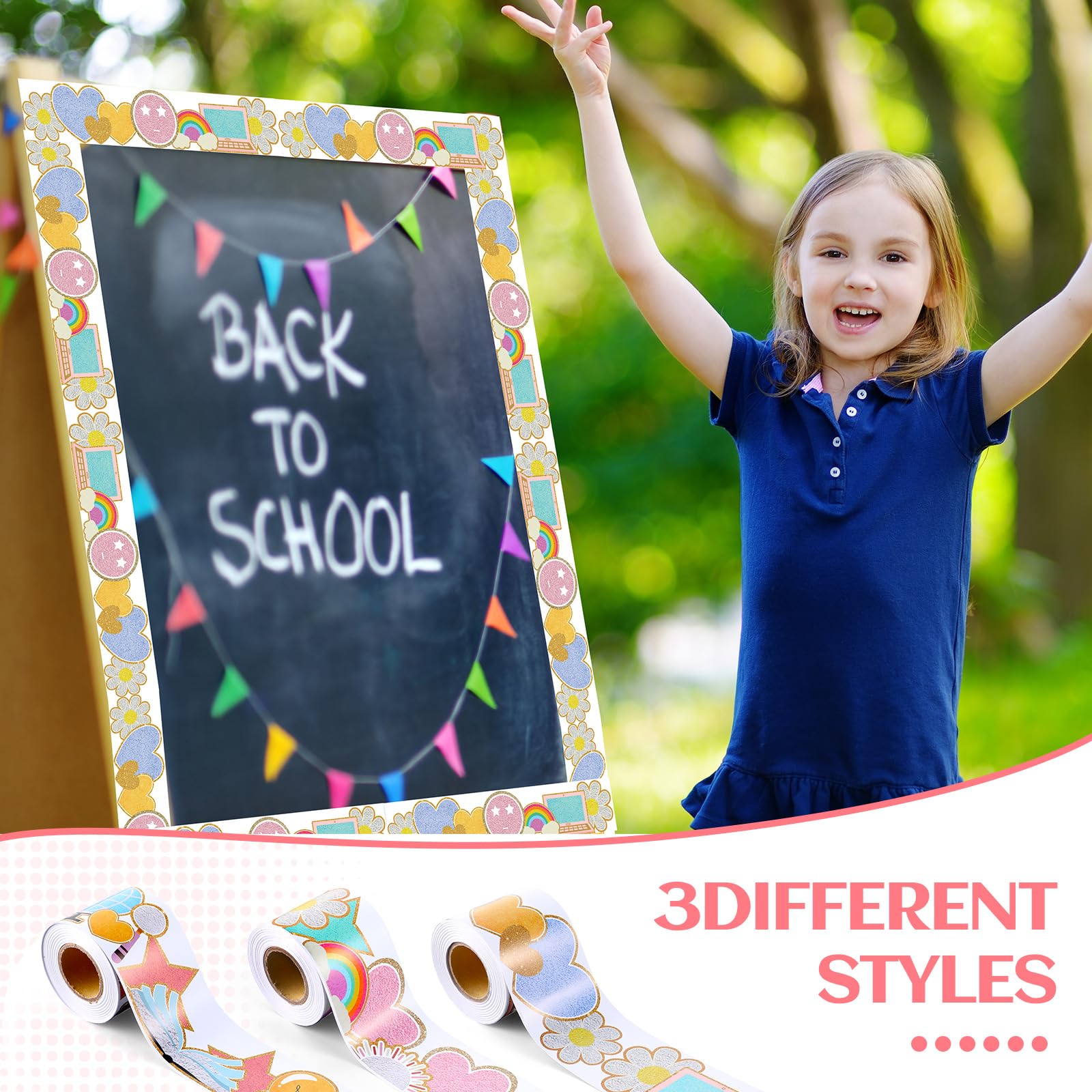Boho Magnetic Border Containlol 236 Ft Colorful Bulletin Board Borders ...