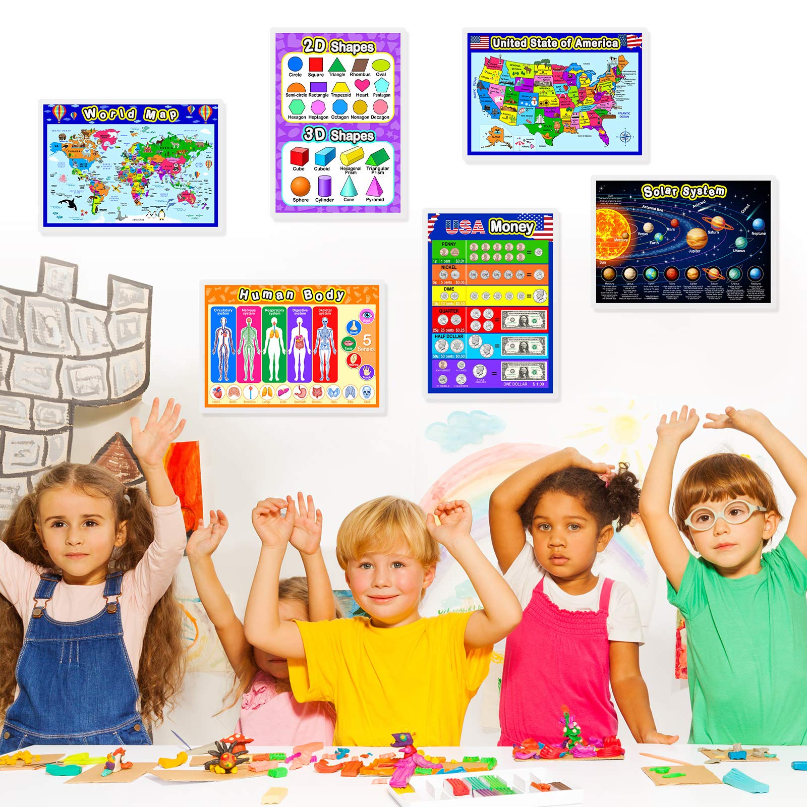 Buy Fully Laminated Educational Poster and Classroom Decorations for ...