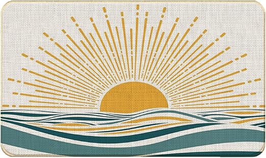Amazon.com: QGFM Boho Door Mat - Boho Sun Ocean Front Door Mats Outdoor ...