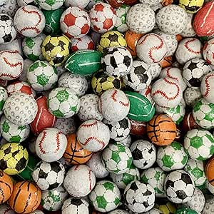 Chocolate Sports Balls LARGE RETAIL Sweet Shop Jar by The Gourmet Sweet ...