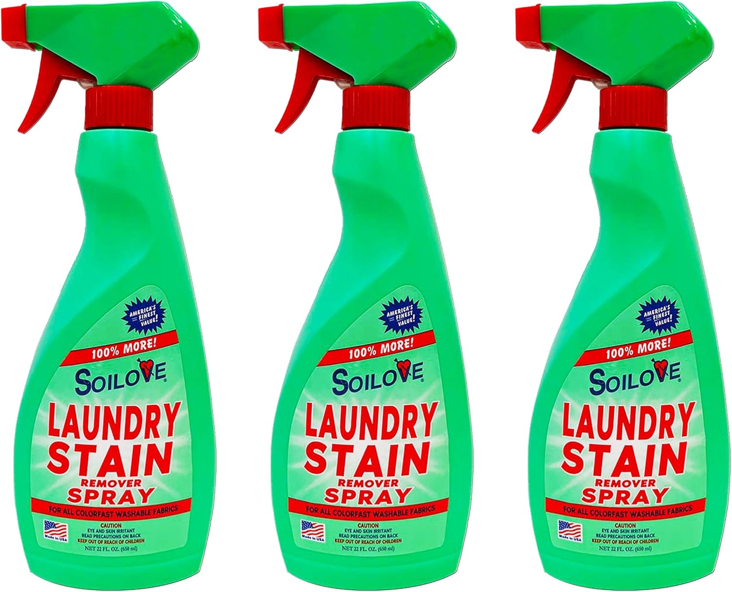 Amazon.com: Soilove Laundry Soil-Stain Remover (3-Pack (Spray ...