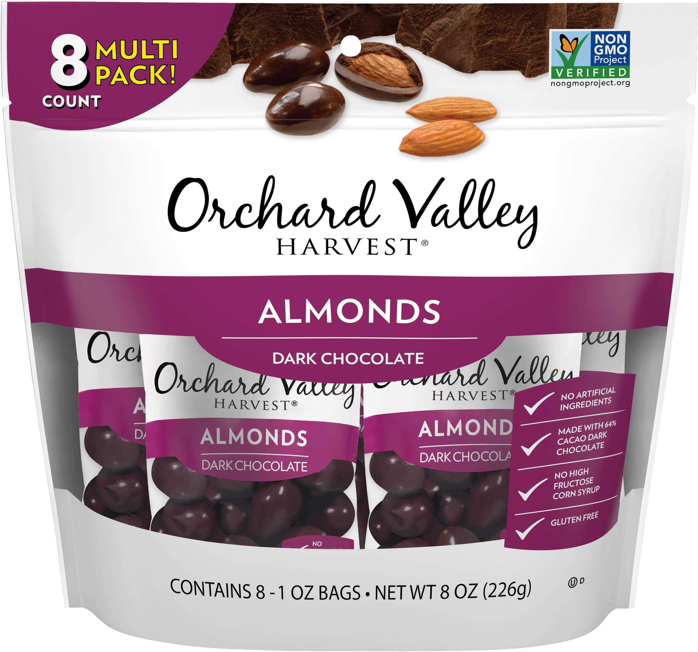 Amazon Nature S Garden Dark Chocolate Covered Almonds Snack Packs