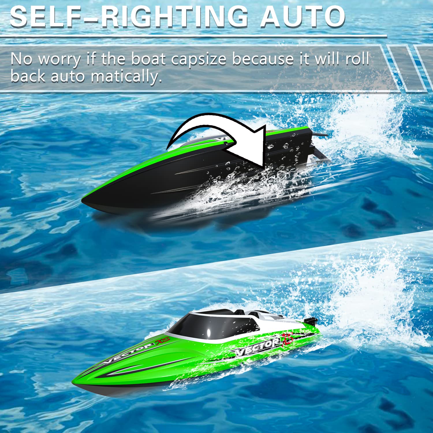 Buy VOLANTEXRC RC Boat Remote Control Boats for Pools and Lakes 2.4 GHZ ...
