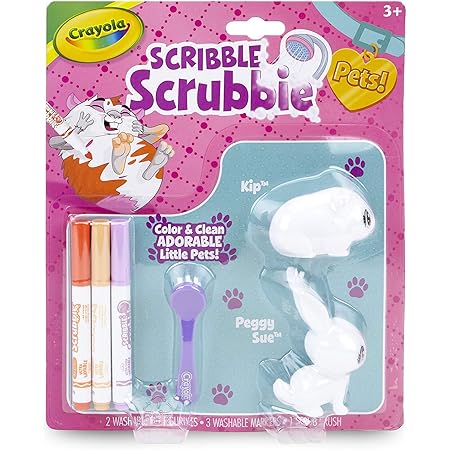 Amazon.com: Crayola Scribble Scrubbie Pets, Dog & Cat, Kids Toys, Gift ...