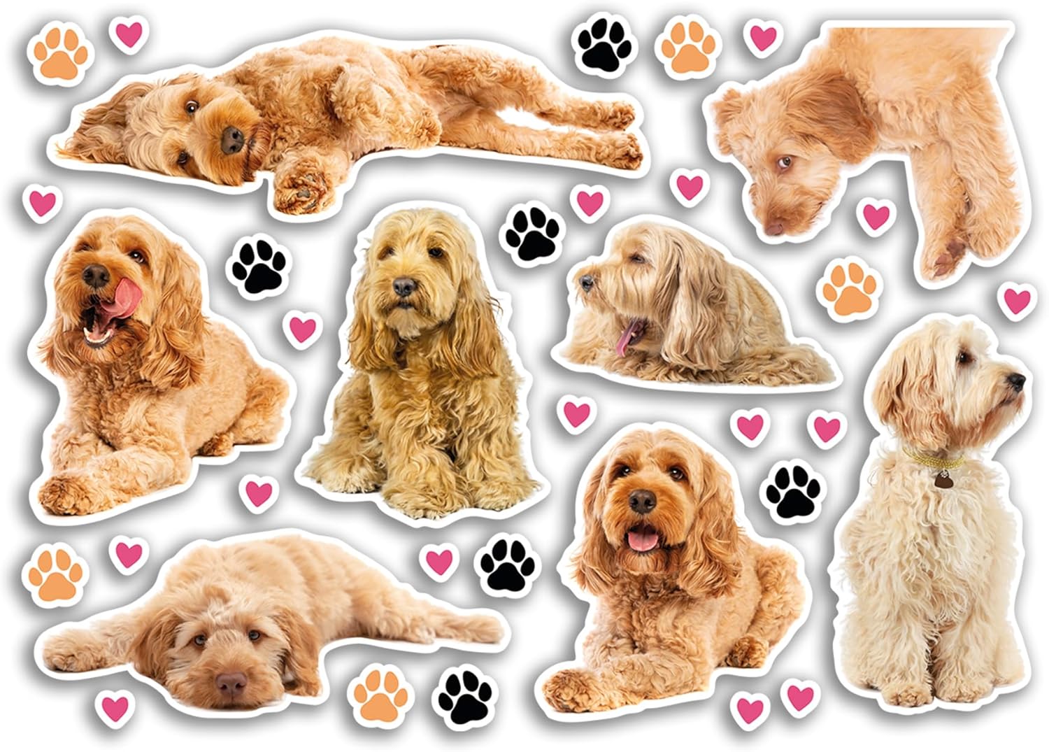 A5 Sticker Sheet Cockapoo Vinyl Stickers - Dogs Puppy Animals Pets ...