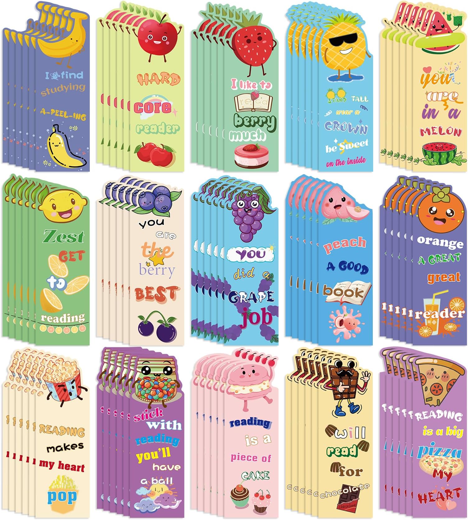 Amazon.com: Bookmark, 30PCS Kids Bookmarks, Bookmarks for Kids, Book ...