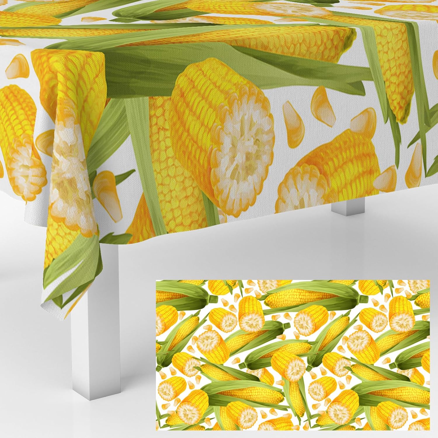 Amazon.com: GZBJMYGS Farm Ripe Corn Tablecloth Corn Kernels Waterproof ...