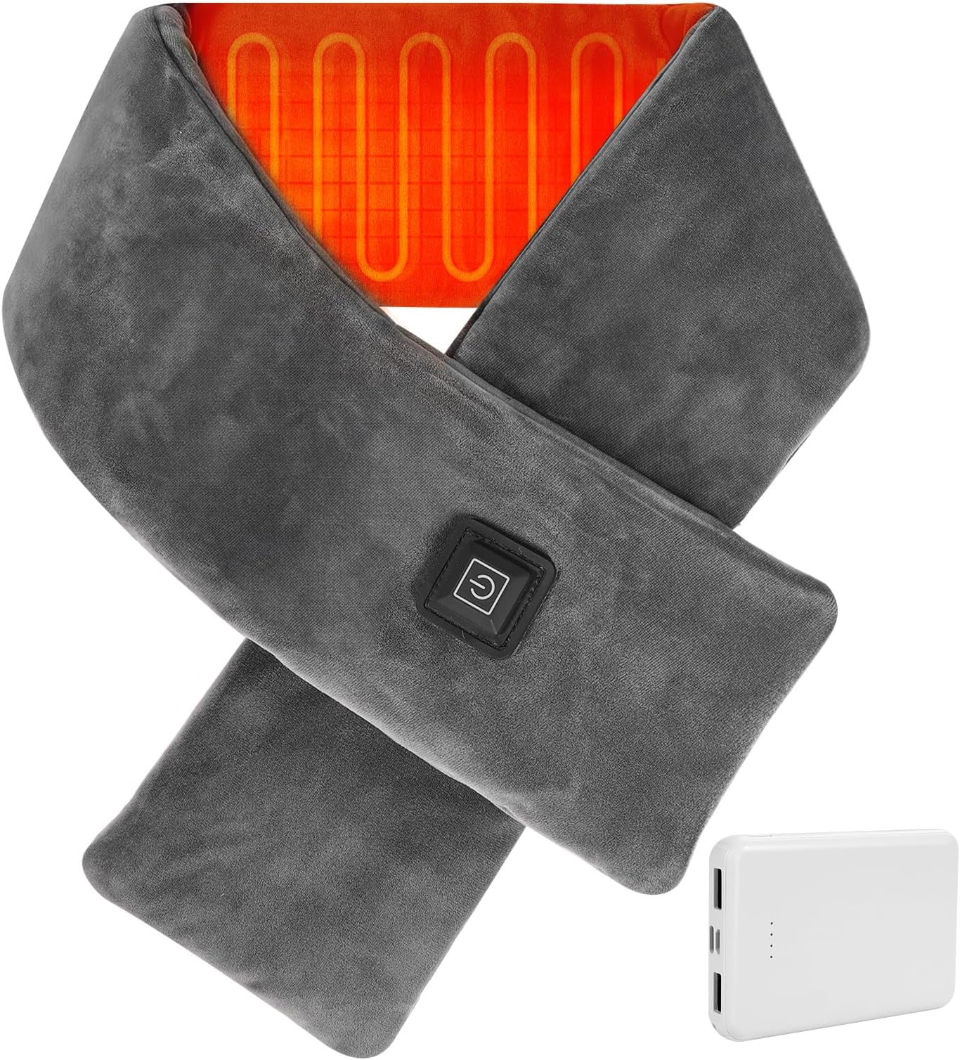 Amazon.com: Neck Heating Pad Cordless, Rechargeable Heated Scarf with ...