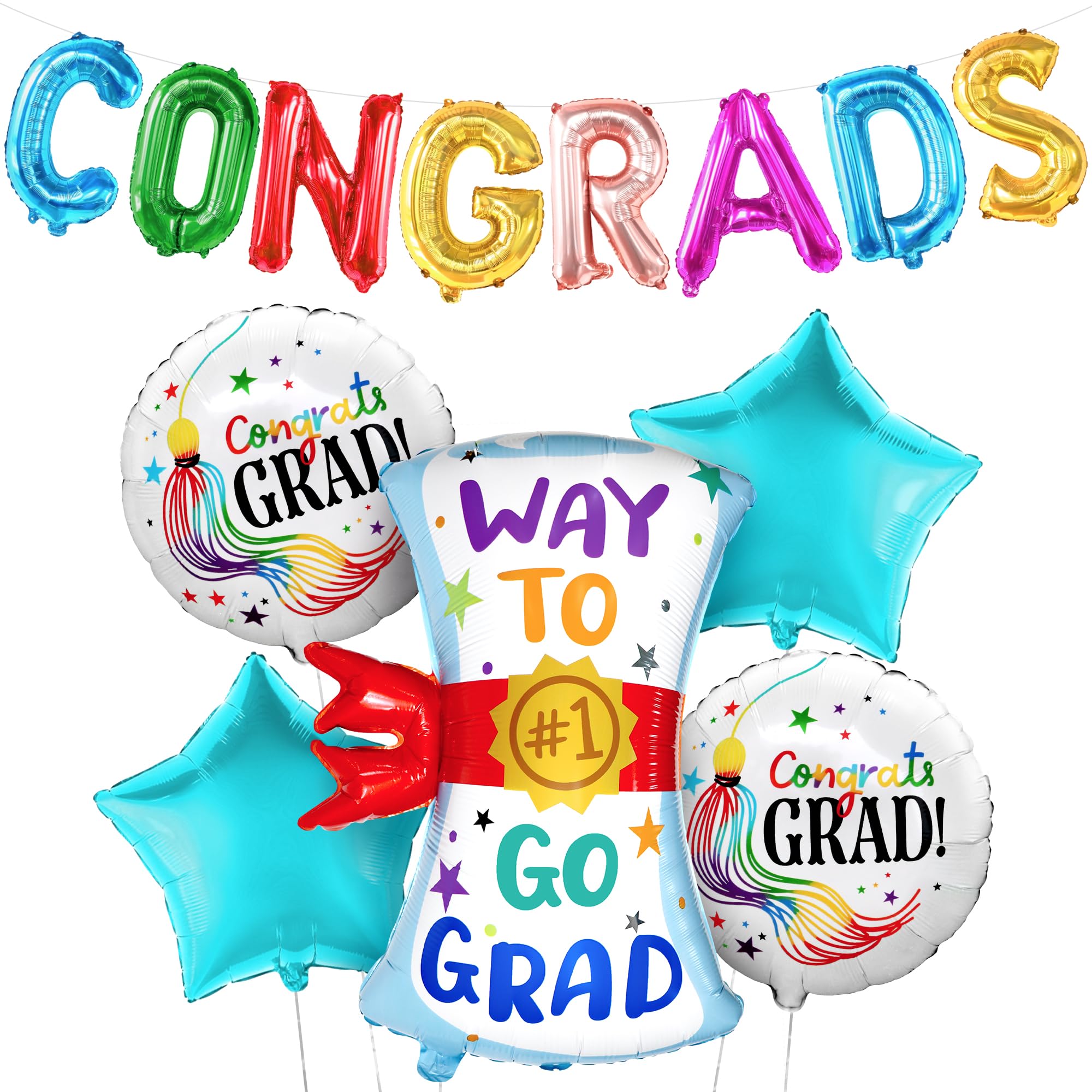 Amazon.com: KatchOn, Kindergarten Graduation Balloons - Pack of 6 ...