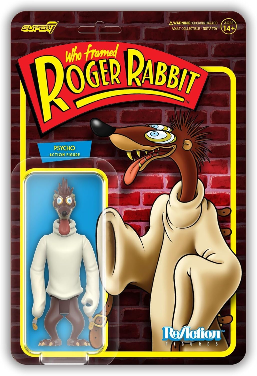 Amazon.com: Super7 Psycho Who Framed Roger Rabbit Reaction Action ...
