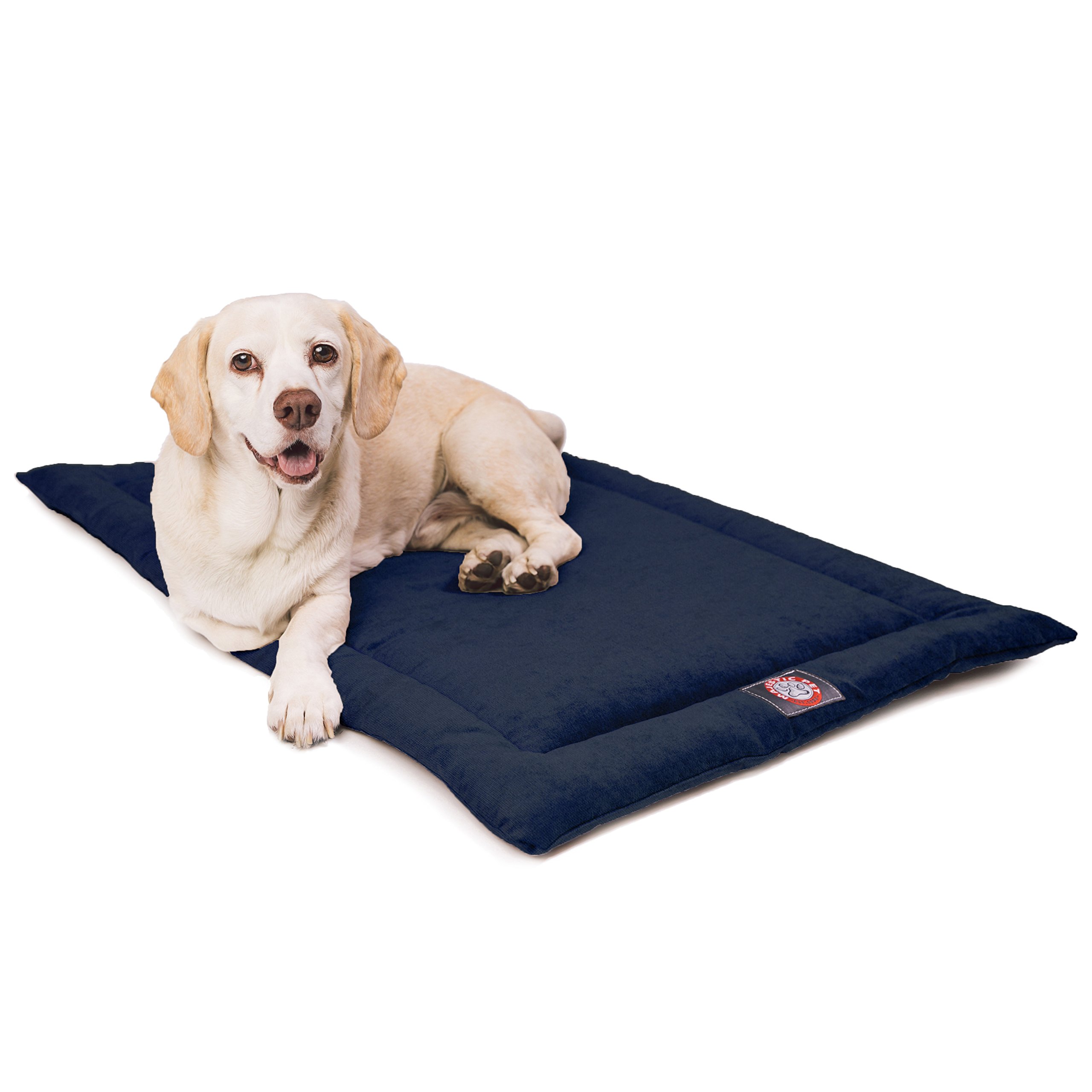 Amazon.com : 48" Villa Navy Blue Crate Dog Bed Mat By Majestic Pet ...