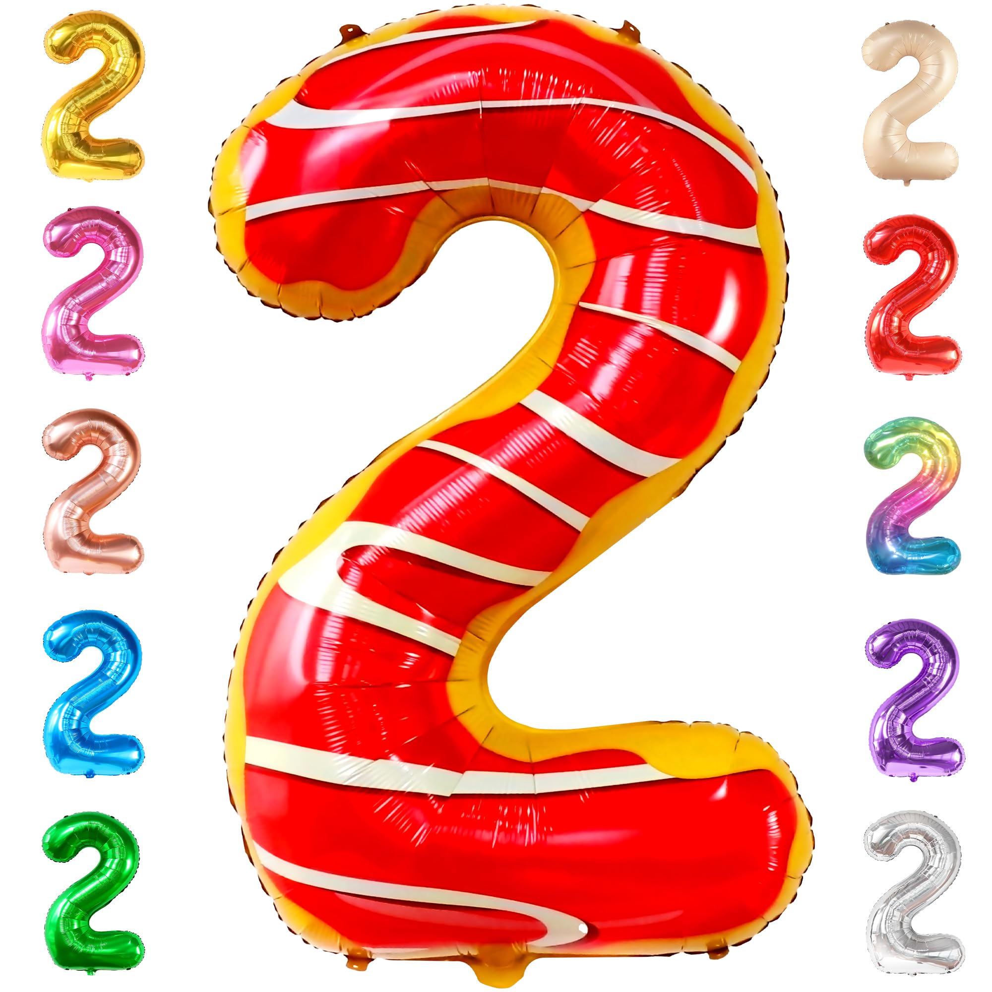 Snapklik.com : Donut 2 Balloon Number - 40 Inch Two Sweet Birthday ...