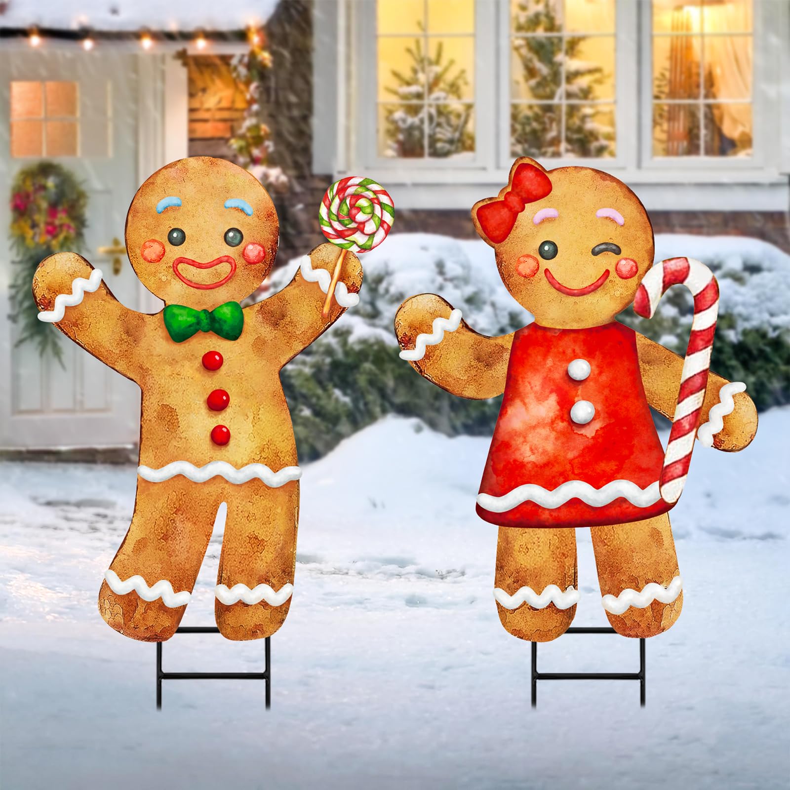 Amazon.com : Bunny Chorus Christmas Decorations Outdoor, 2pcs Large ...