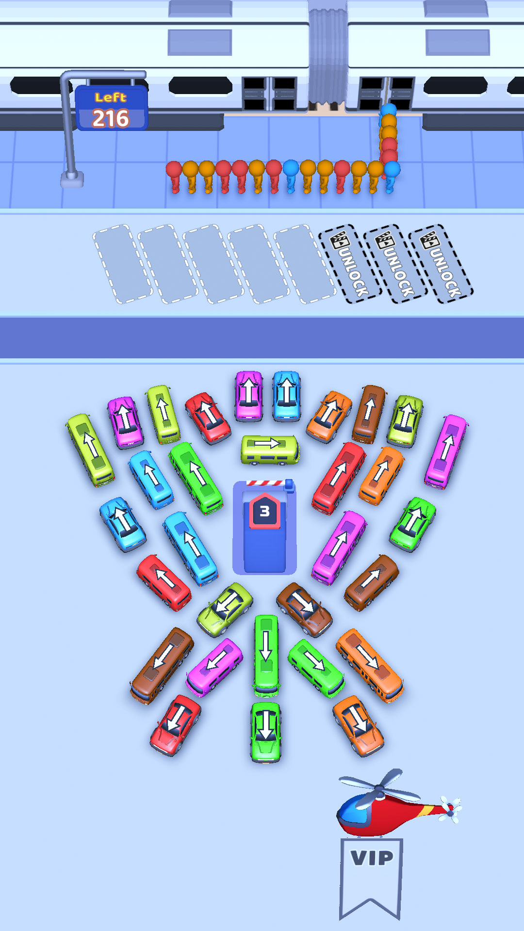 Bus Go: Car Parking Jam. A fun Bus Sorting Game. Solve tricky Bus Sort ...