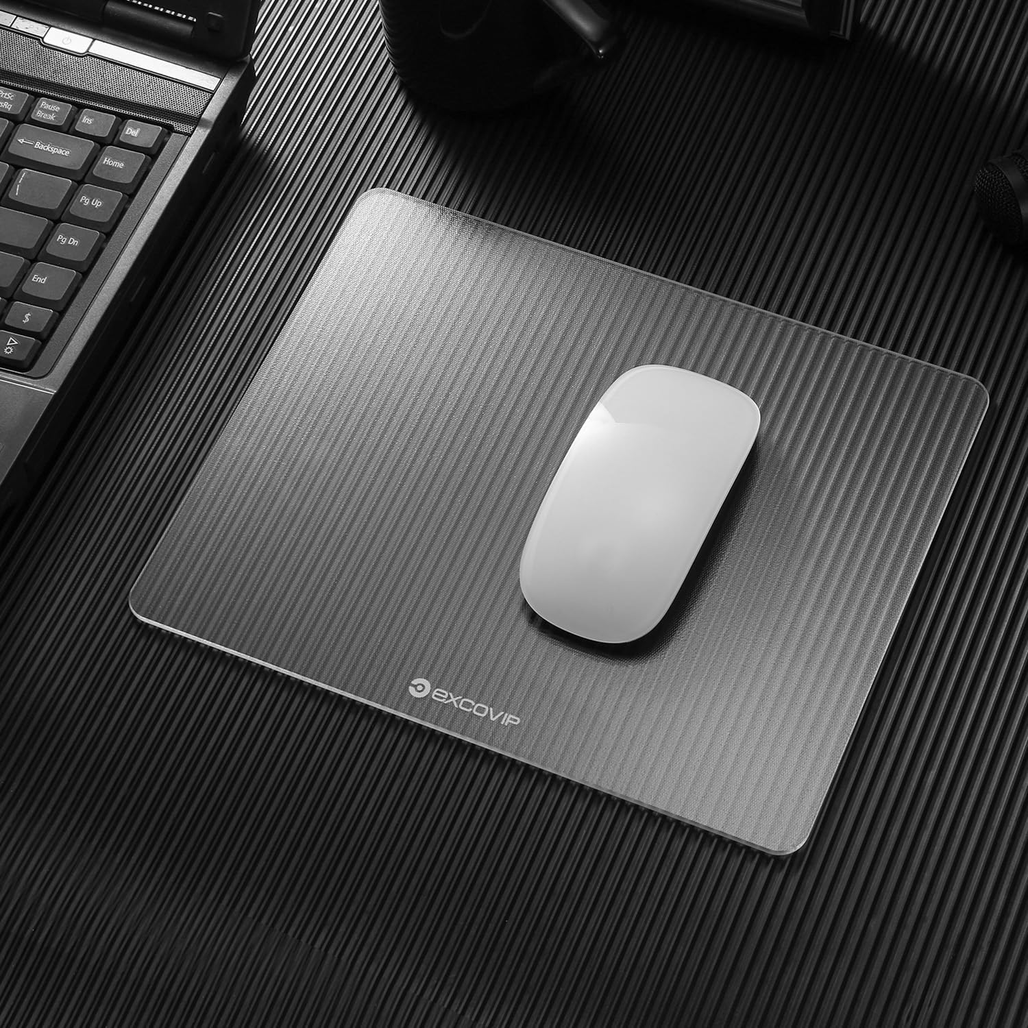EXCOVIP Transparent Glass Gaming Mouse Pad Waterproof Hard Office Mouse ...