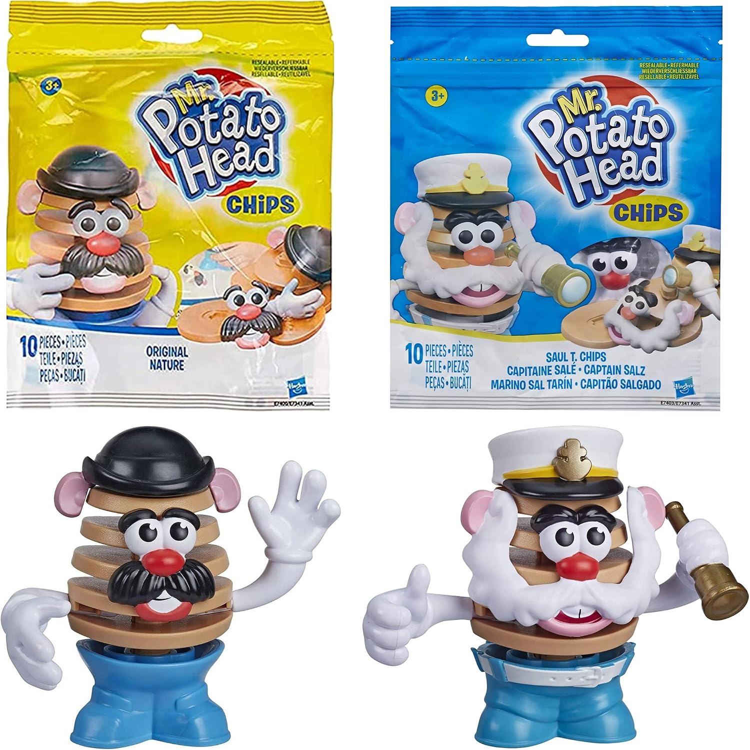 Mr Potato Head - Set of 2 Buildable Bag Chips Figures Saul T Chips ...