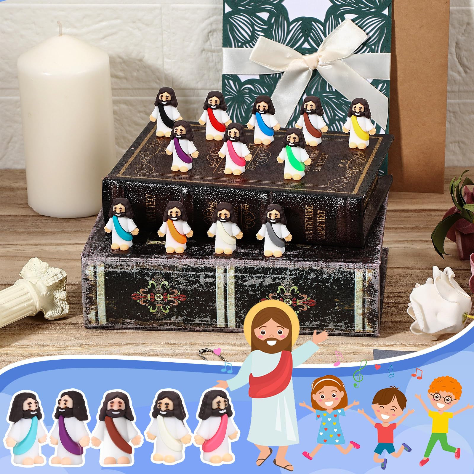 Snapklik.com : Bememo 12 Pcs Little Jesus Love You Figure Original ...
