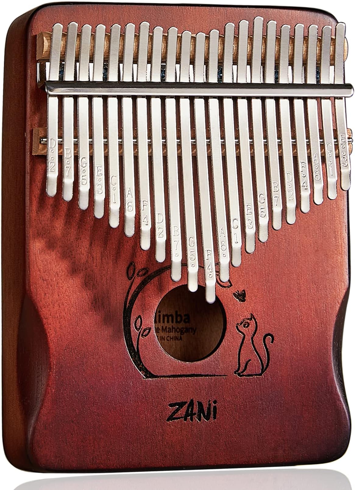 Amazon.com: REGIS Kalimba 17Key Thumb Piano with Instruction Book and ...