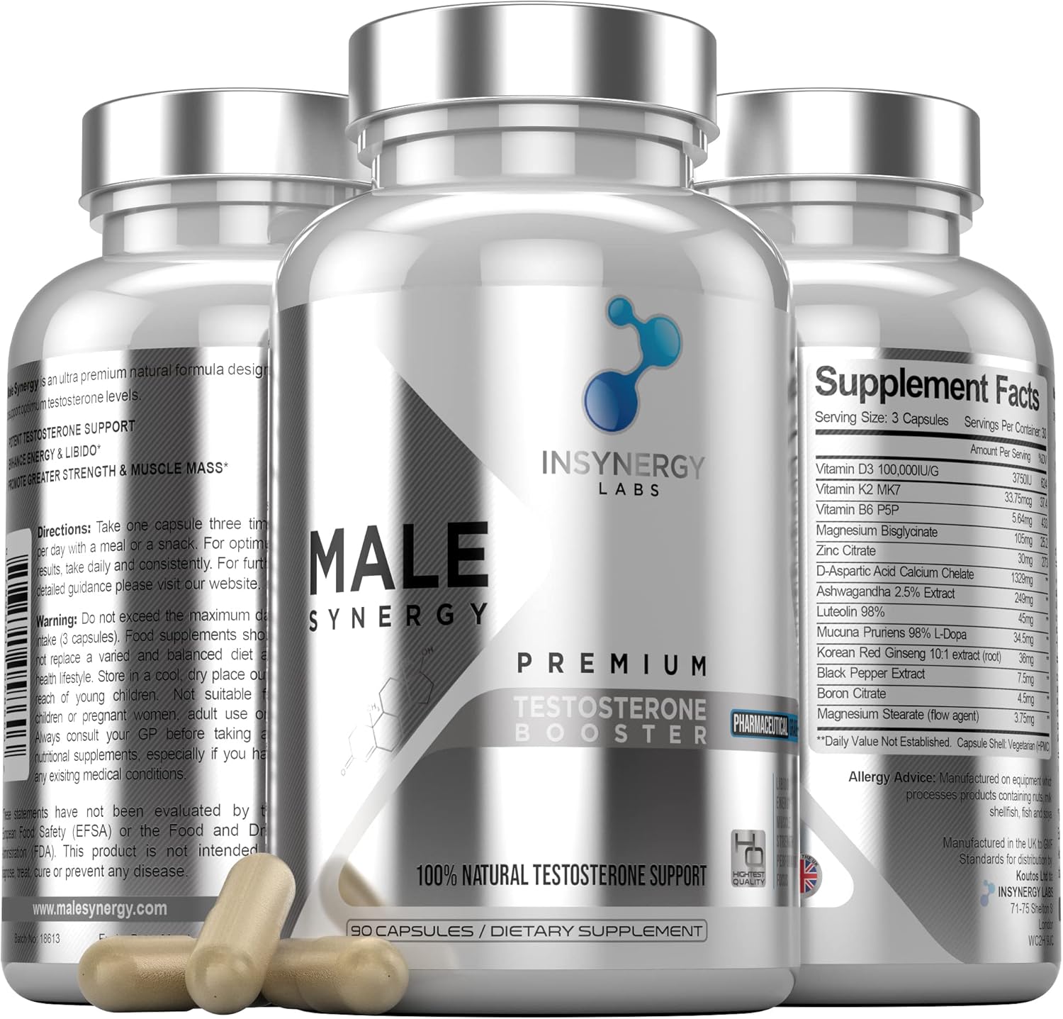 Ultra Premium Testosterone Booster for Men | Male Synergy | The UK’s ...