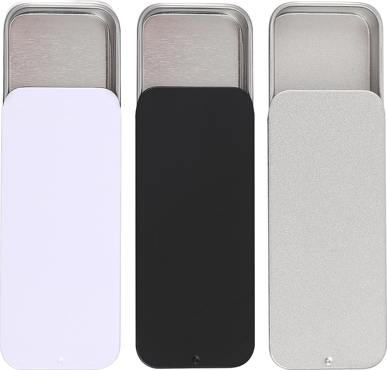 Amazon.com: Duehut HLLMX3 PCS Mini Metal Tin Box Containers Metal Slide ...