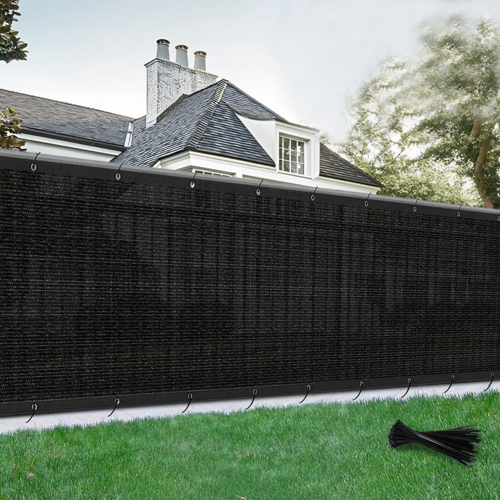 Snapklik.com : SUNLAX Privacy Fence Screen 4x50FT Heavy Duty Mesh Fence ...