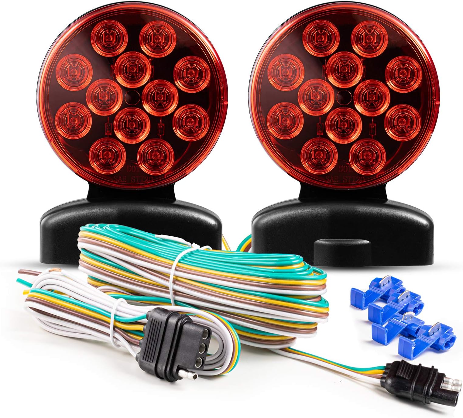 MAXXHAUL 50871 - Juego de luces LED magnéticas para remolque, luces de ...