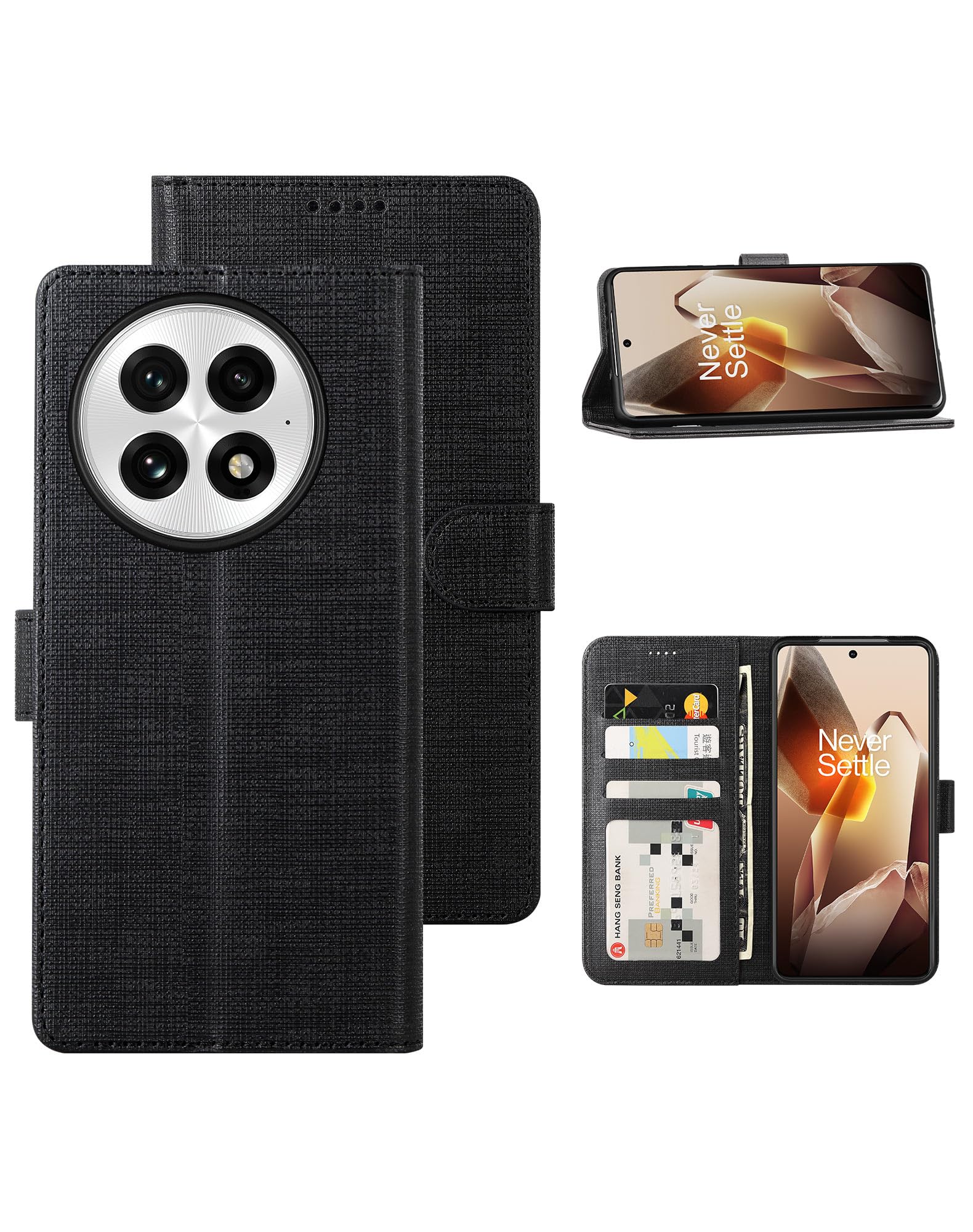 Amazon.com: Foluu for OnePlus 13 Wallet Case, PU Leather Flip Folio ...