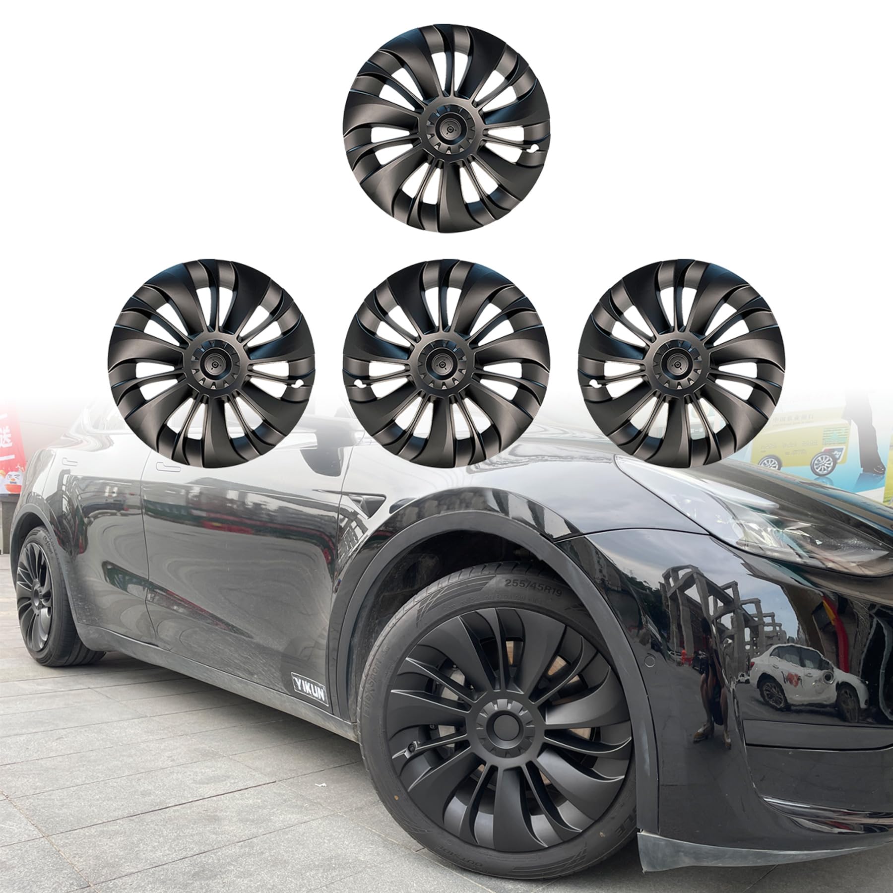 Snapklik.com : KAVANIC 4PCS Fits Model Y Wheel Covers 19 Inch Multi ...